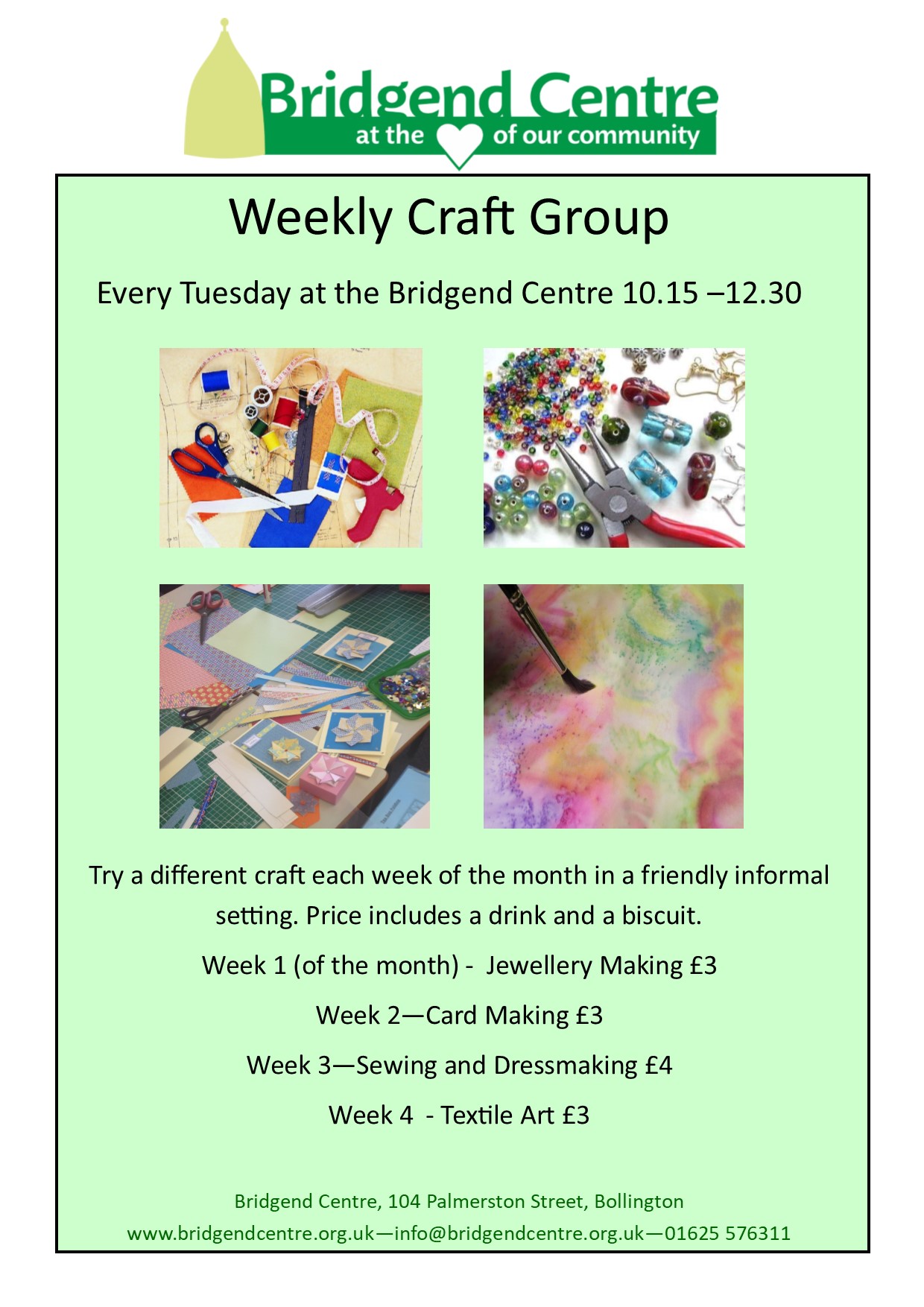 Craft Group – Bridgend Centre