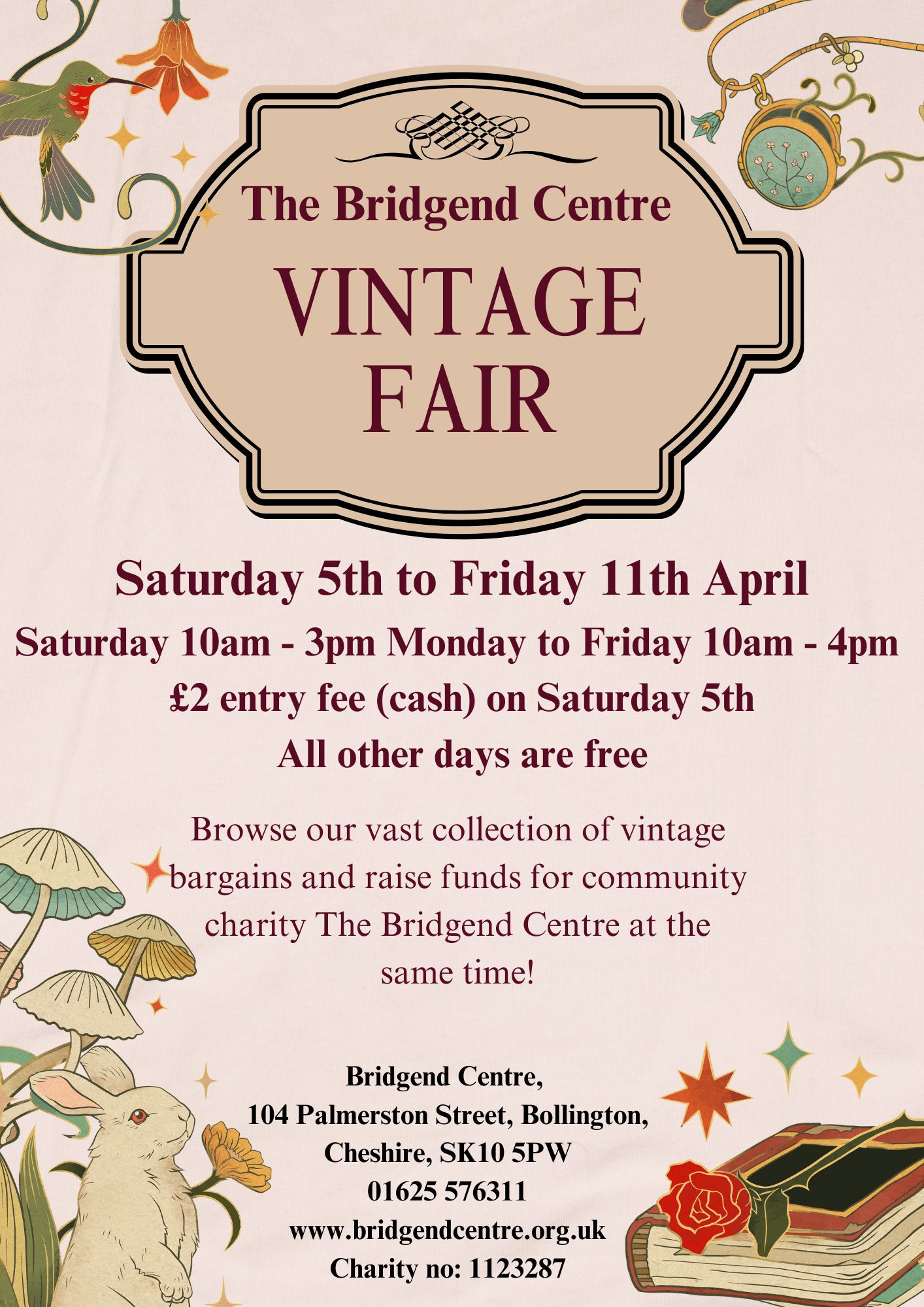 Vintage Fair date announced of 5th April 2025 – Bridgend Centre